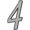 Everbilt 4 in. Plastic Reflective Nail-On House Number 4 30546 - The ...