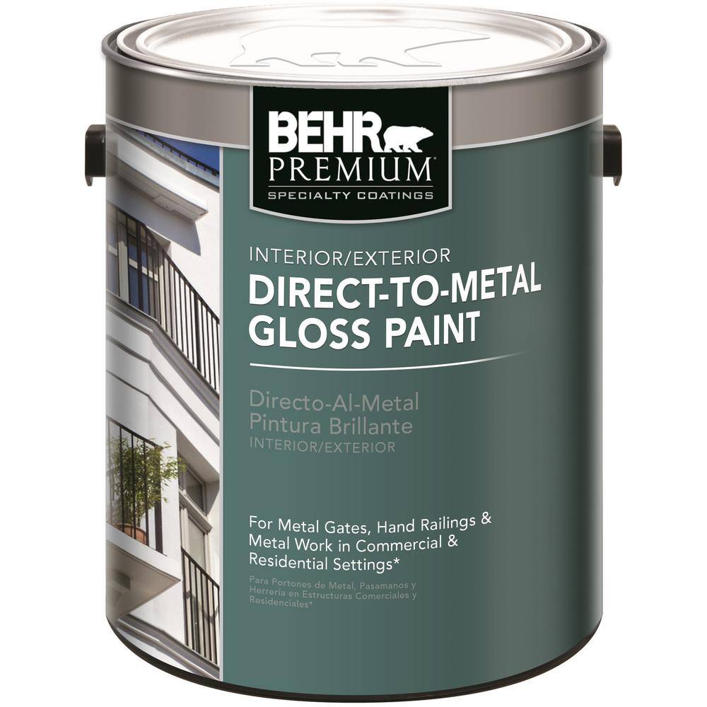 BEHR Premium 1 gal. Yellow Direct to Metal Interior/Exterior Gloss ...