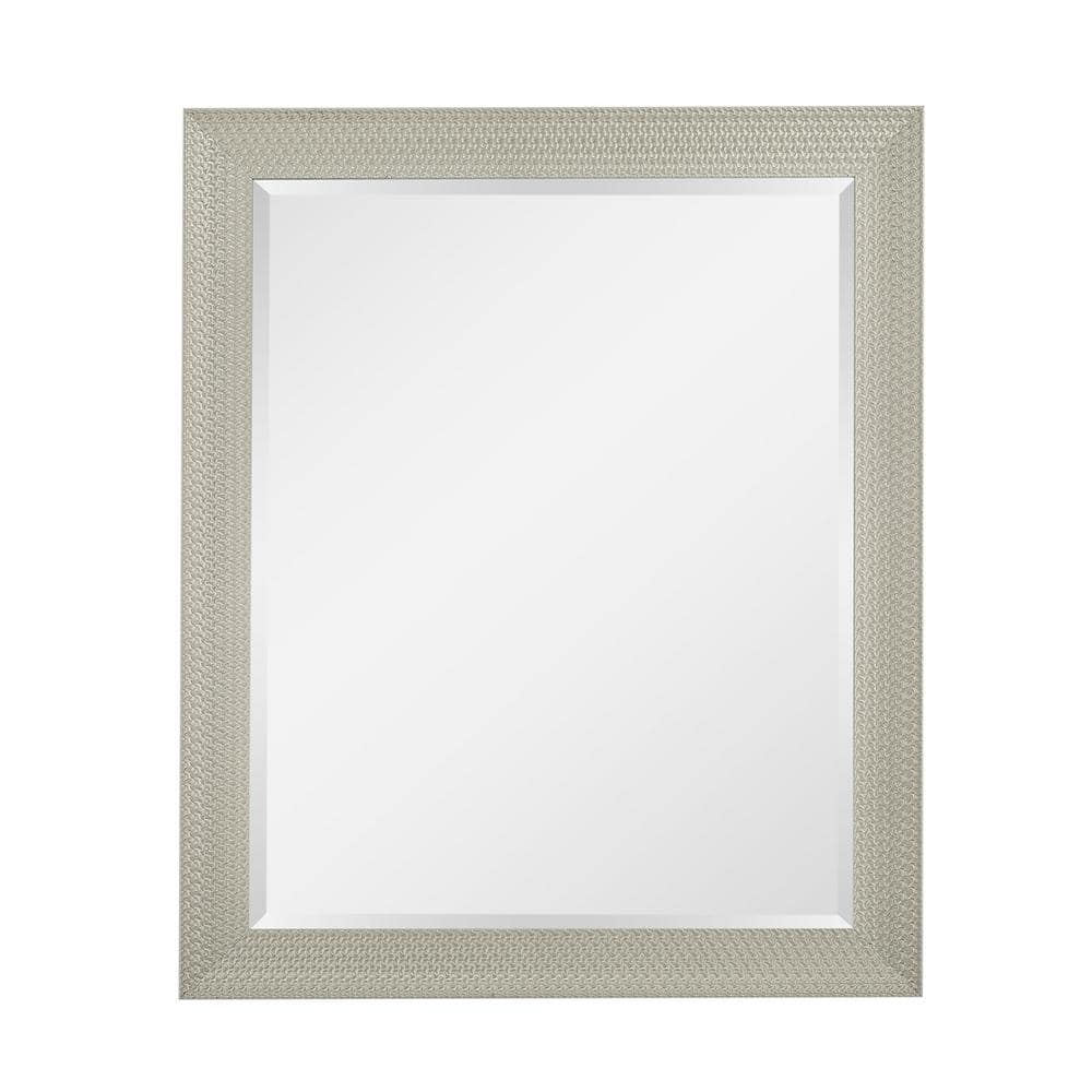 HOMESTOCK 30 in. W x 36 in. H Triskele Framed Wall Mirror, Rectangle ...