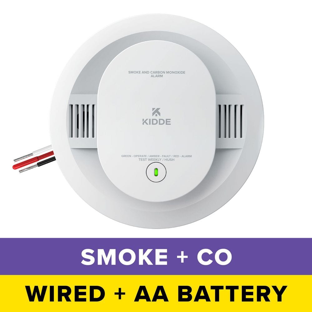 Kidde Hardwired Smoke and Carbon Monoxide Detector, Interconnectable ...
