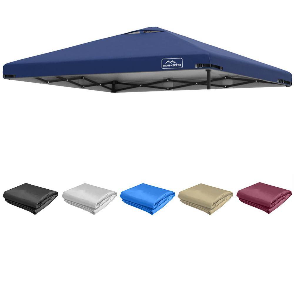 Zeus & Ruta 10 ft. x 10 ft. Navy Blue Pop-Up Canopy Tent Top ...