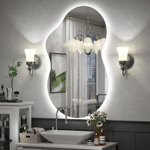 Apmir 20 in.W x 32 in.H Novelty Frameless UL Certified Front & Back LED ...