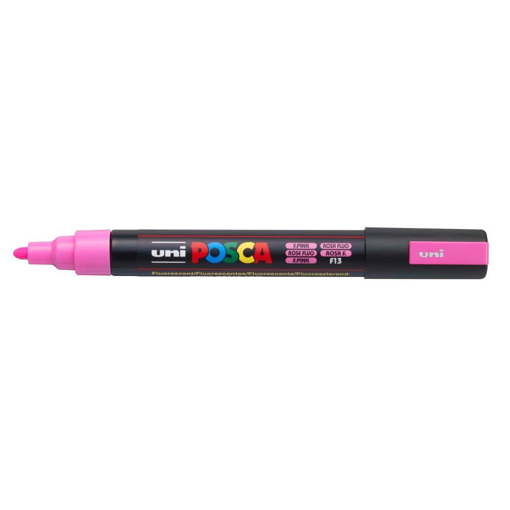 POSCA PC-5M Medium Bullet Paint Marker, Fluorescent Pink 081917 - The ...