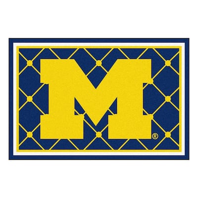 FANMATS NCAA University of Michigan Black Heavy Duty 2-Piece 14 in. x ...