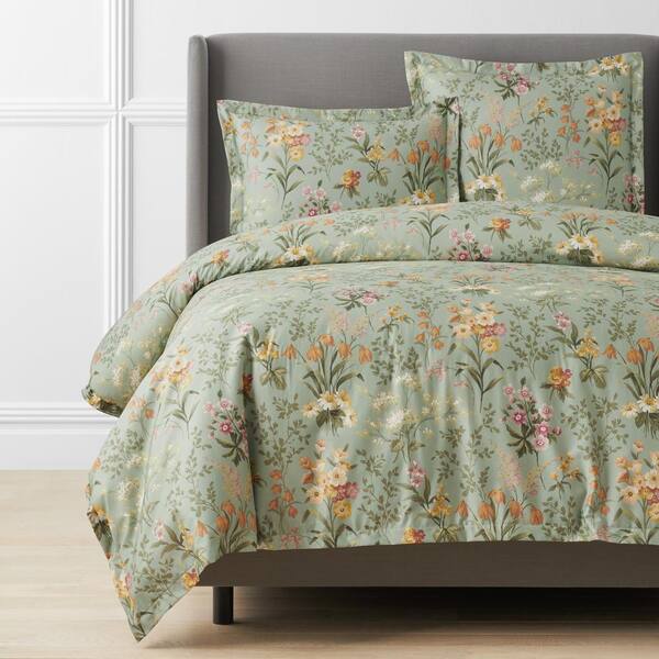 The Company Store Legends Hotel Sage Green Blooming Elegance Full ...