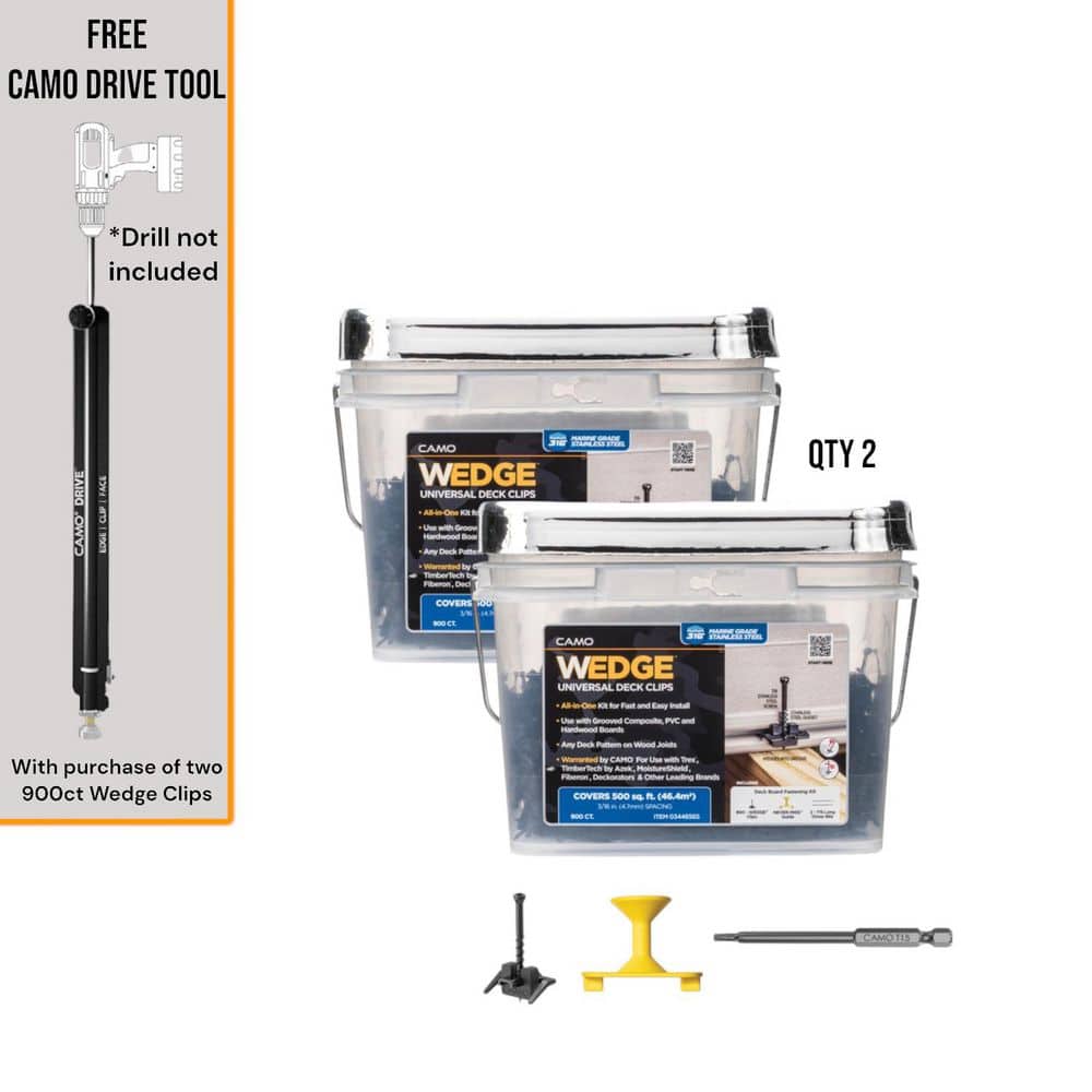 CAMO Wedgeclip and Drive Decking Tool Stainless Steel Hidden Deck ...