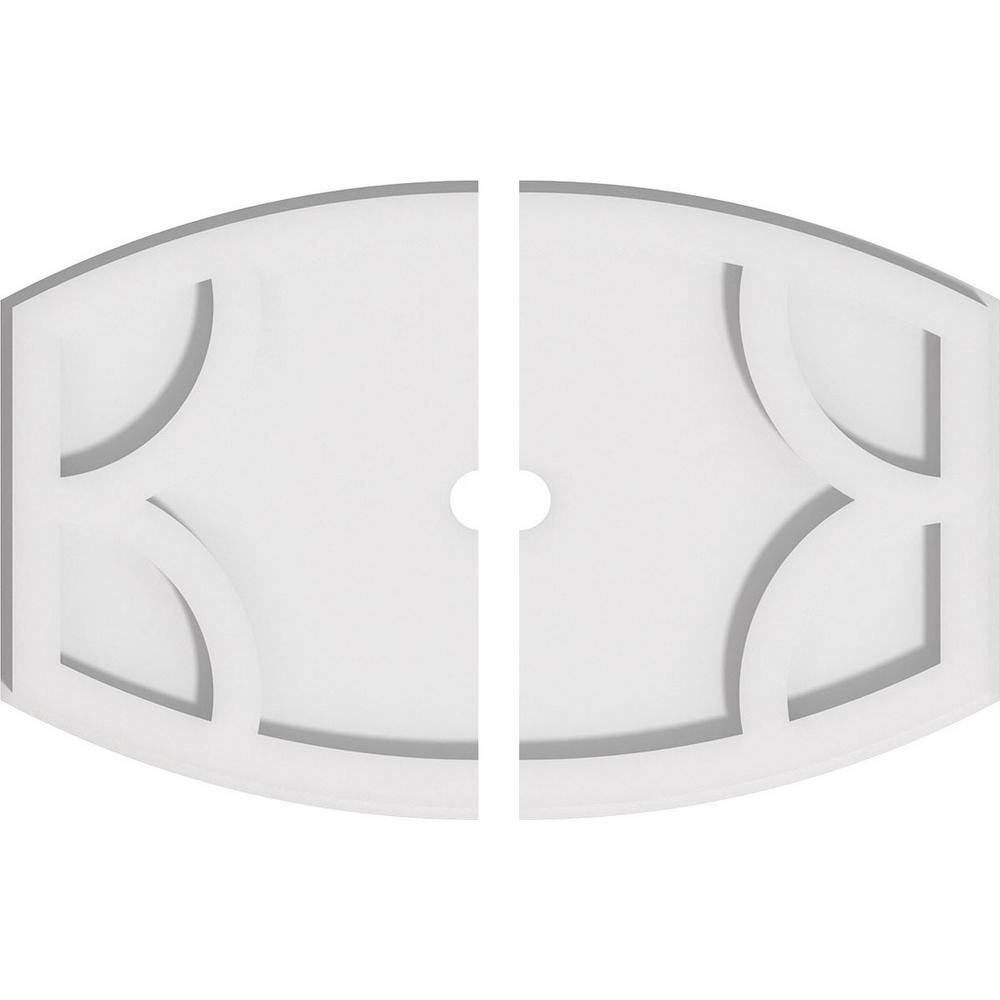 Ekena Millwork 1 in. x 16 in. x 10.625 in PVC Medallion Moulding ...