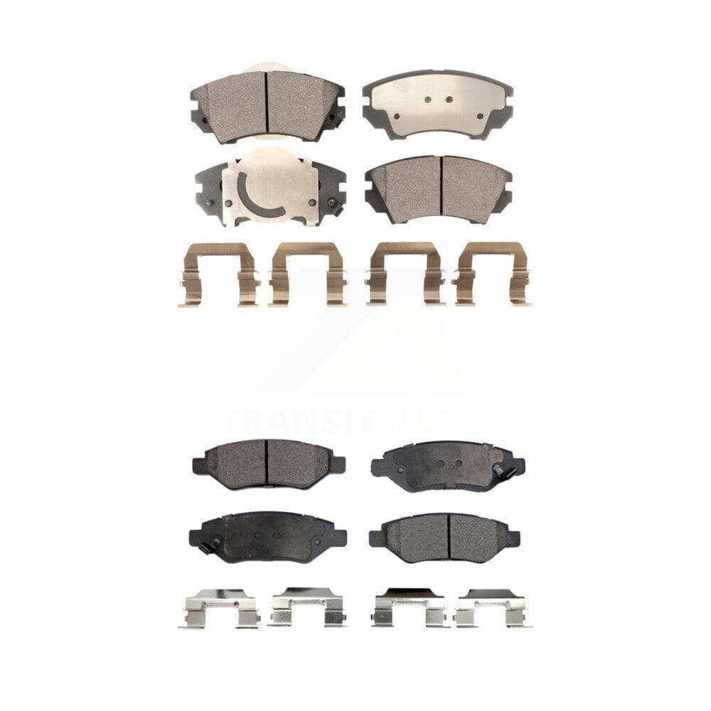 TEC Front Rear Ceramic Brake Pads Kit For 2010-2015 Chevrolet Camaro LT ...