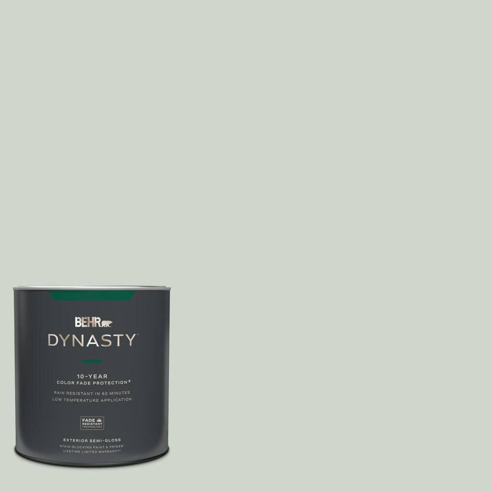 BEHR DYNASTY 1 qt. #ICC-48 Aspen Mist Semi-Gloss Exterior Stain ...
