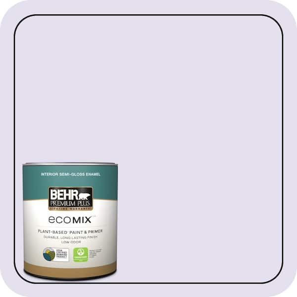BEHR PREMIUM PLUS 1 qt. #P560-1 Blissful Semi-Gloss Enamel EcoMix Plant ...