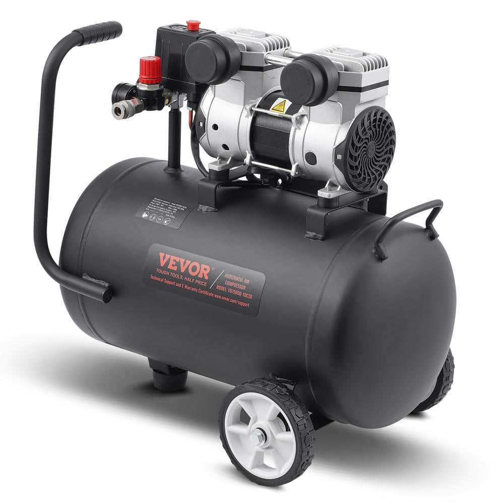 VEVOR Air Compressor, 8 Gal. Steel Tank, 1 HP 2.2 CFM125 PSI Gas Oil ...