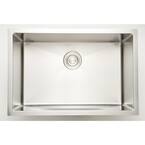 Blanco QUATRUS R0 Undermount Stainless Steel 25 in. Single Bowl Kitchen ...