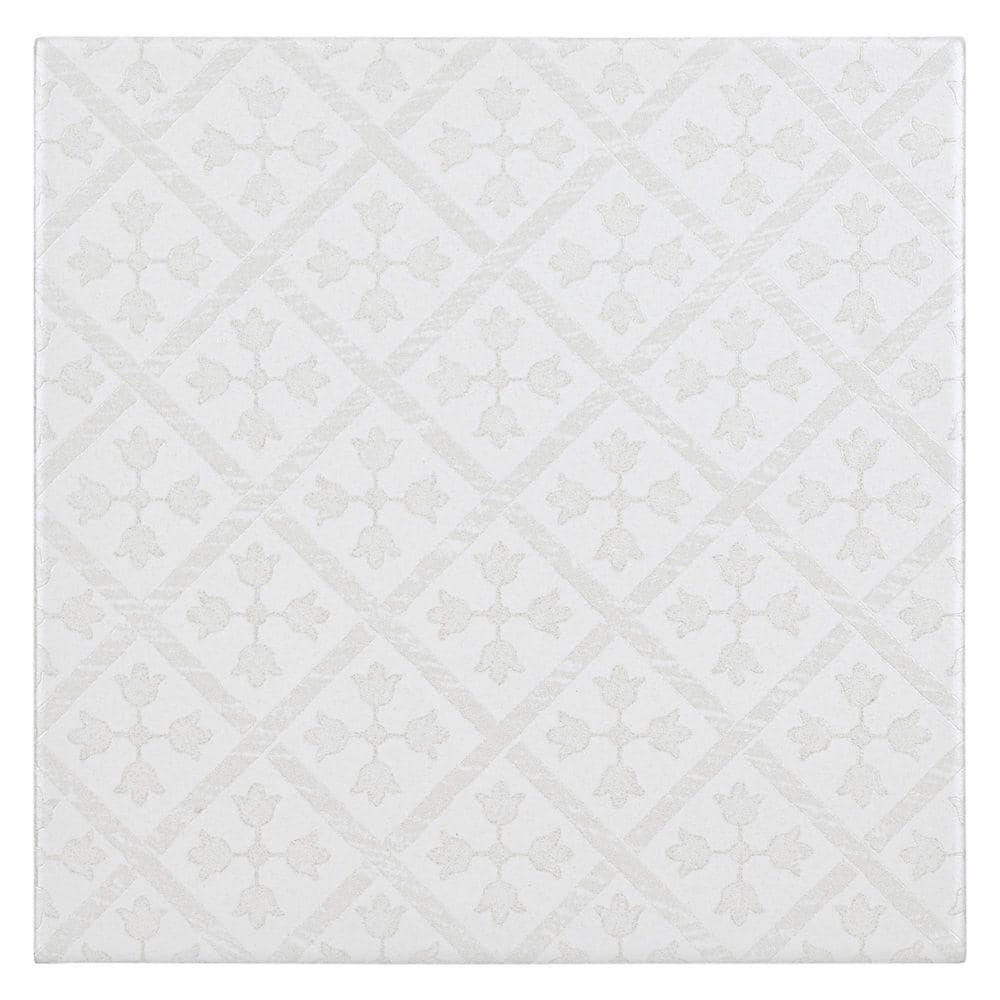 ANDOVA Republique Sovereign 7.5 in. x 7.5 in. Matte and Satin Porcelain ...