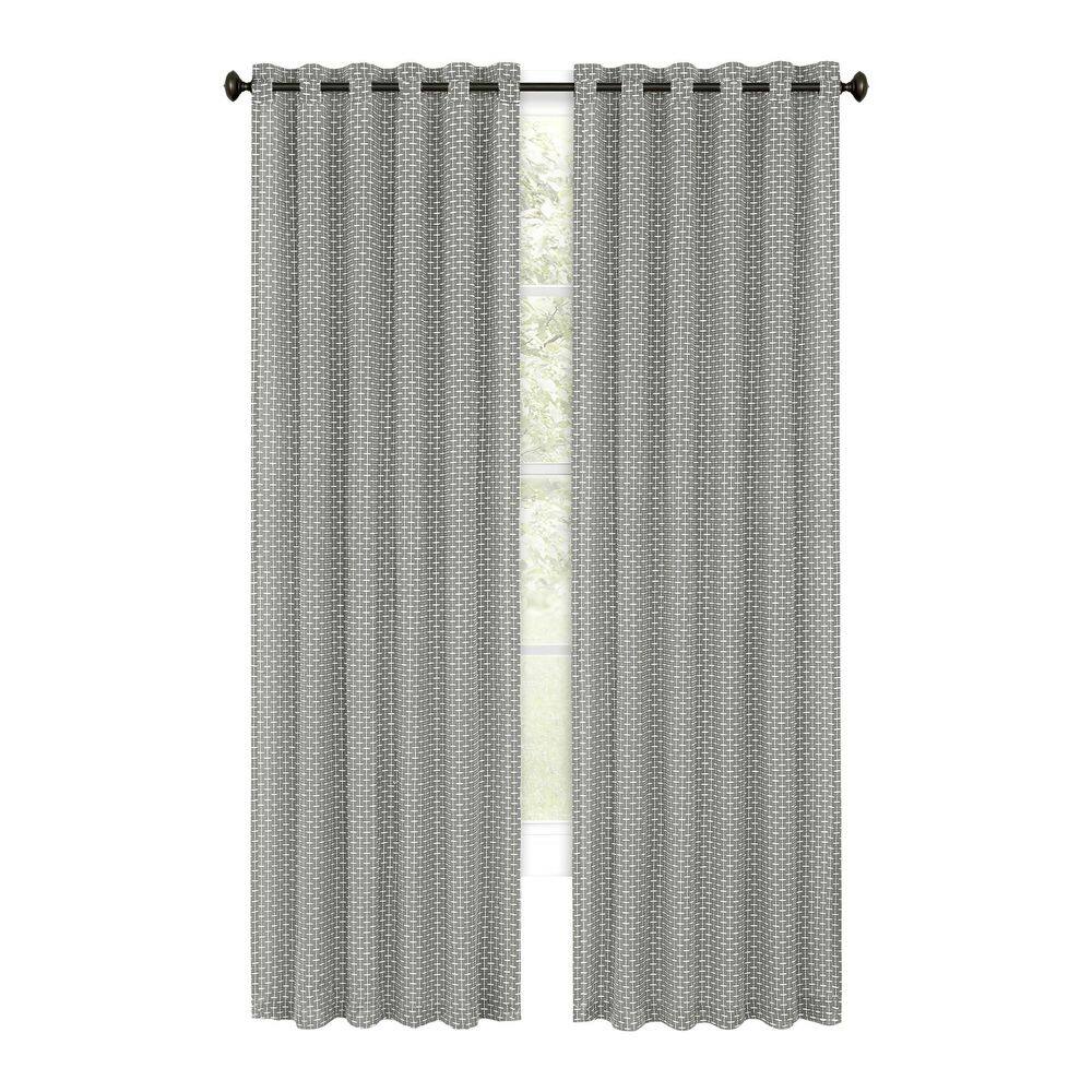 ACHIM Bedford Front Tab Window Light Filtering Curtain Panel - 42x63 ...