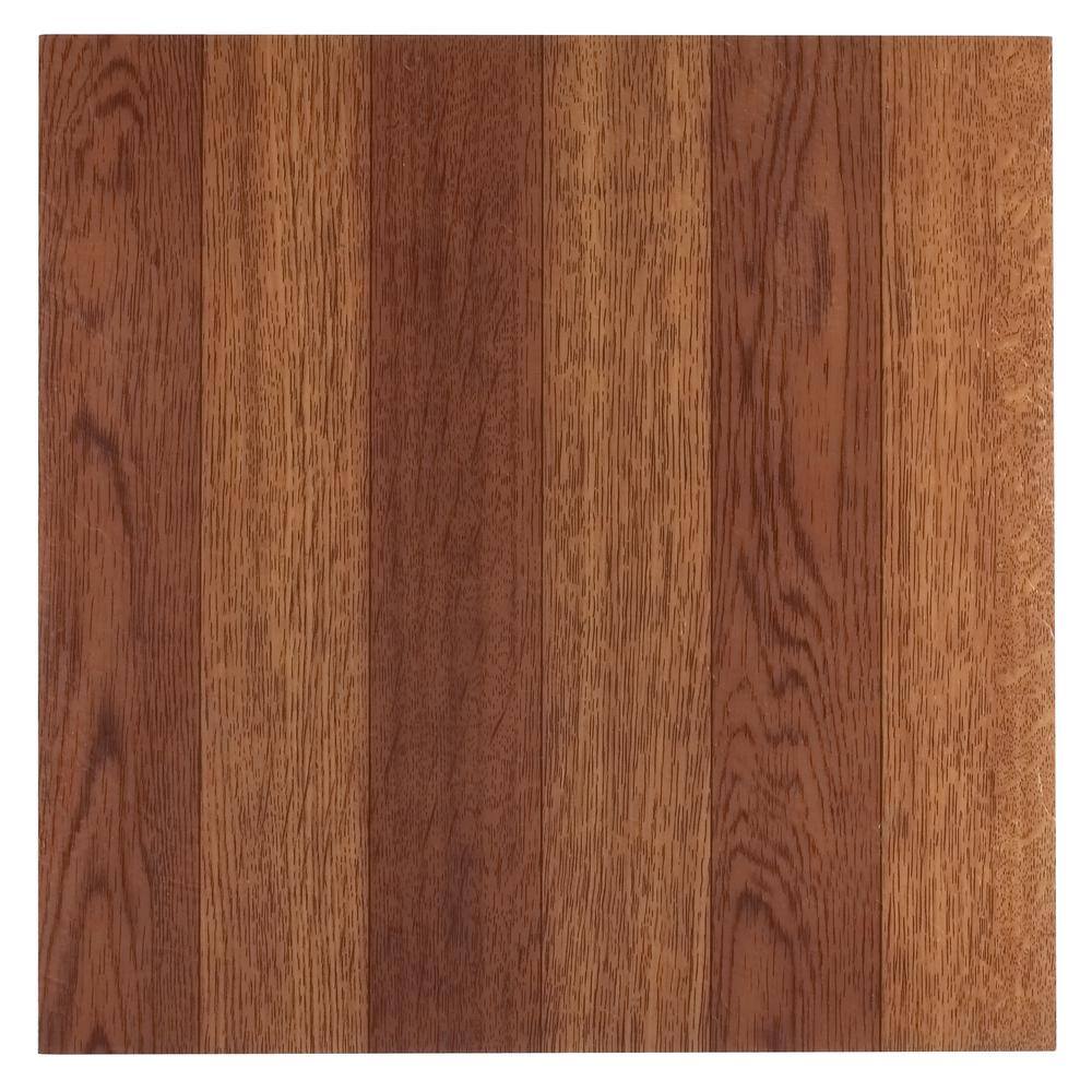 ACHIM Sterling Medium Oak Plank 12 in. x 12 in. Peel and Stick Vinyl ...