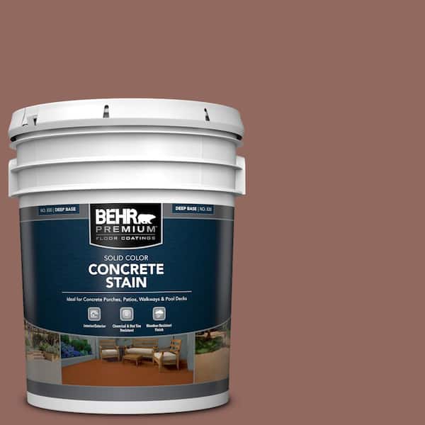 BEHR PREMIUM 5 gal. #PFC-09 Giant Sequoia Solid Color Flat Interior ...