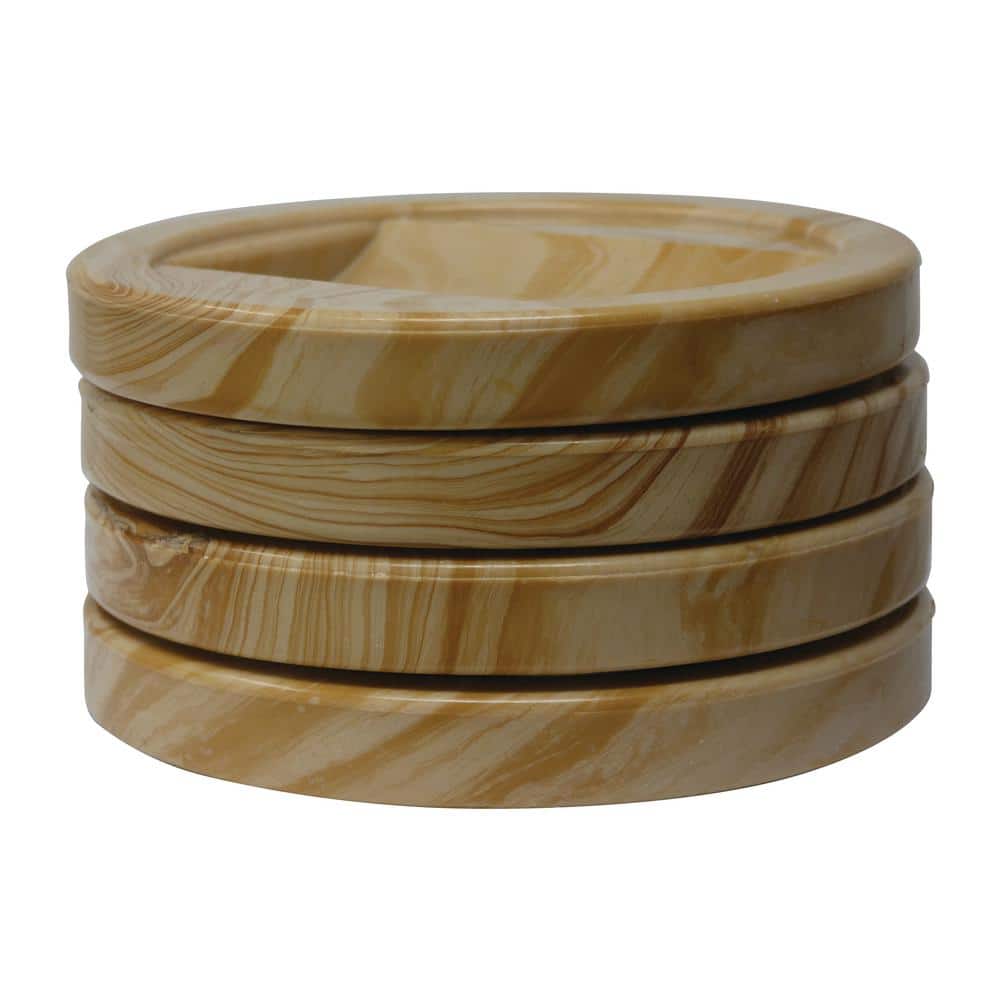 Everbilt 2-1/4 in. Wood Grain Non-Slip Furniture Cups for Bed Frame ...