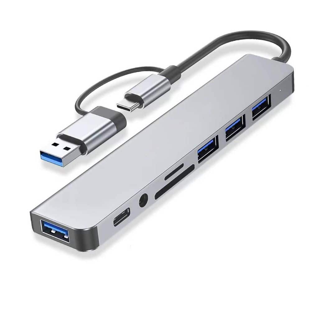 Yichuhaoxi Updated USB Hub USB C Hub USB Splitter Port Extender 7 in 1 USB 3.0 Hub USB Adapter ...