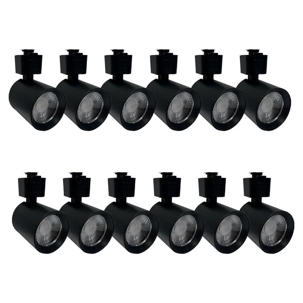 FLSNT J-Type Track Head, Soft Black, Integrated LED Fixed Track ...
