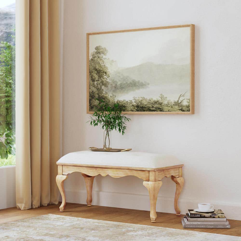 Butler Specialty Company Grace Beige 38 in. W Wooden Backless Bench ...