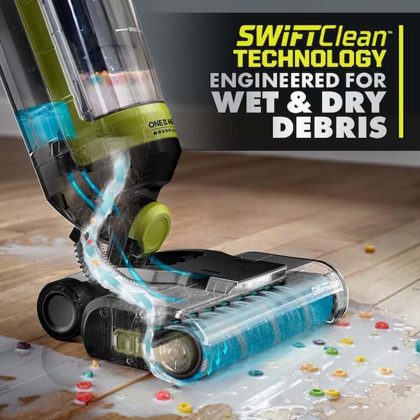 RYOBI ONE+ HP 18V Cordless SWIFTClean Wet/Dry Stick Mop and Vacuum ...