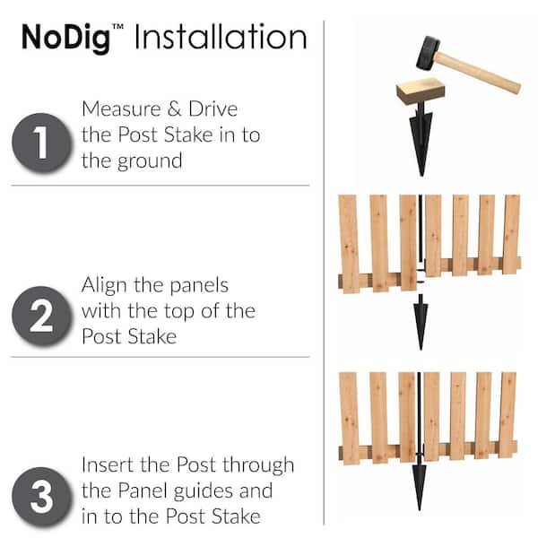 Vigoro 37.1 in. H x 48.3 in. W Cedar Garden Fence Gate 860671 - The ...