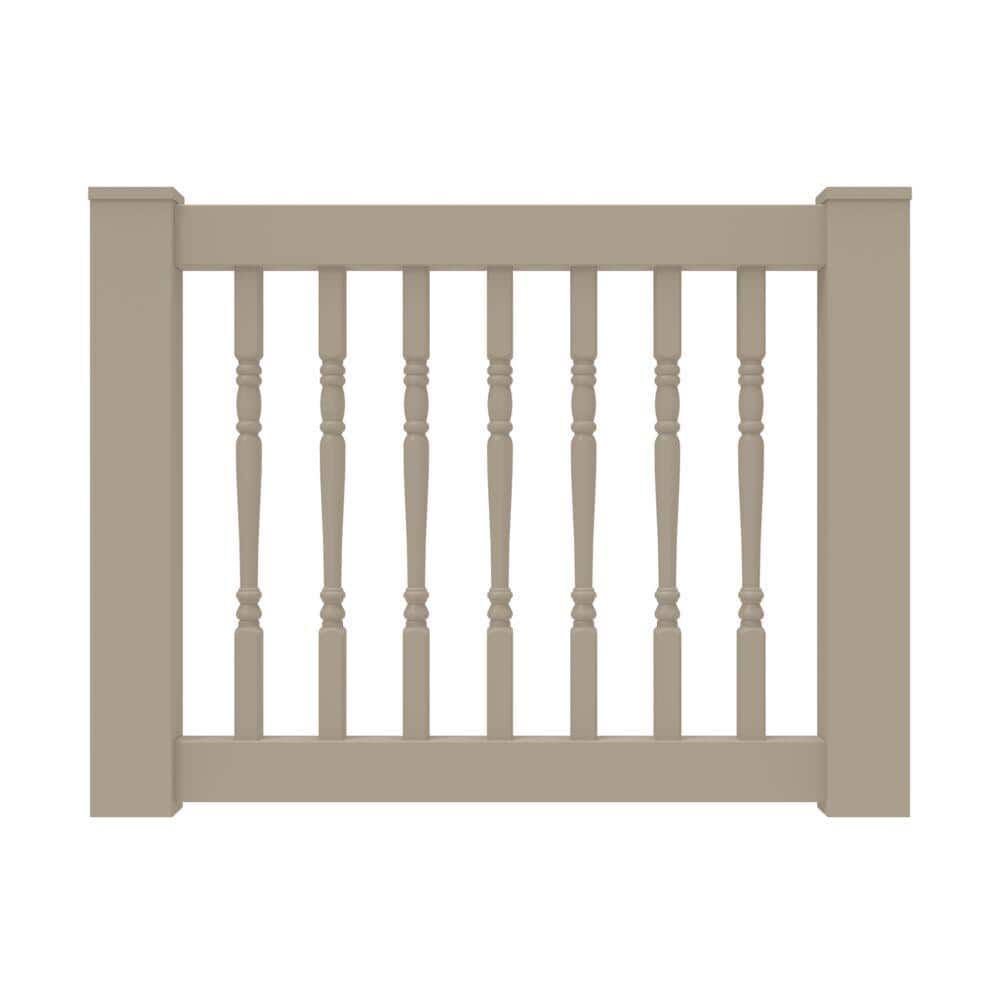 Barrette Outdoor Living Bella Premier Series 36 in. Clay Vinyl Rail ...