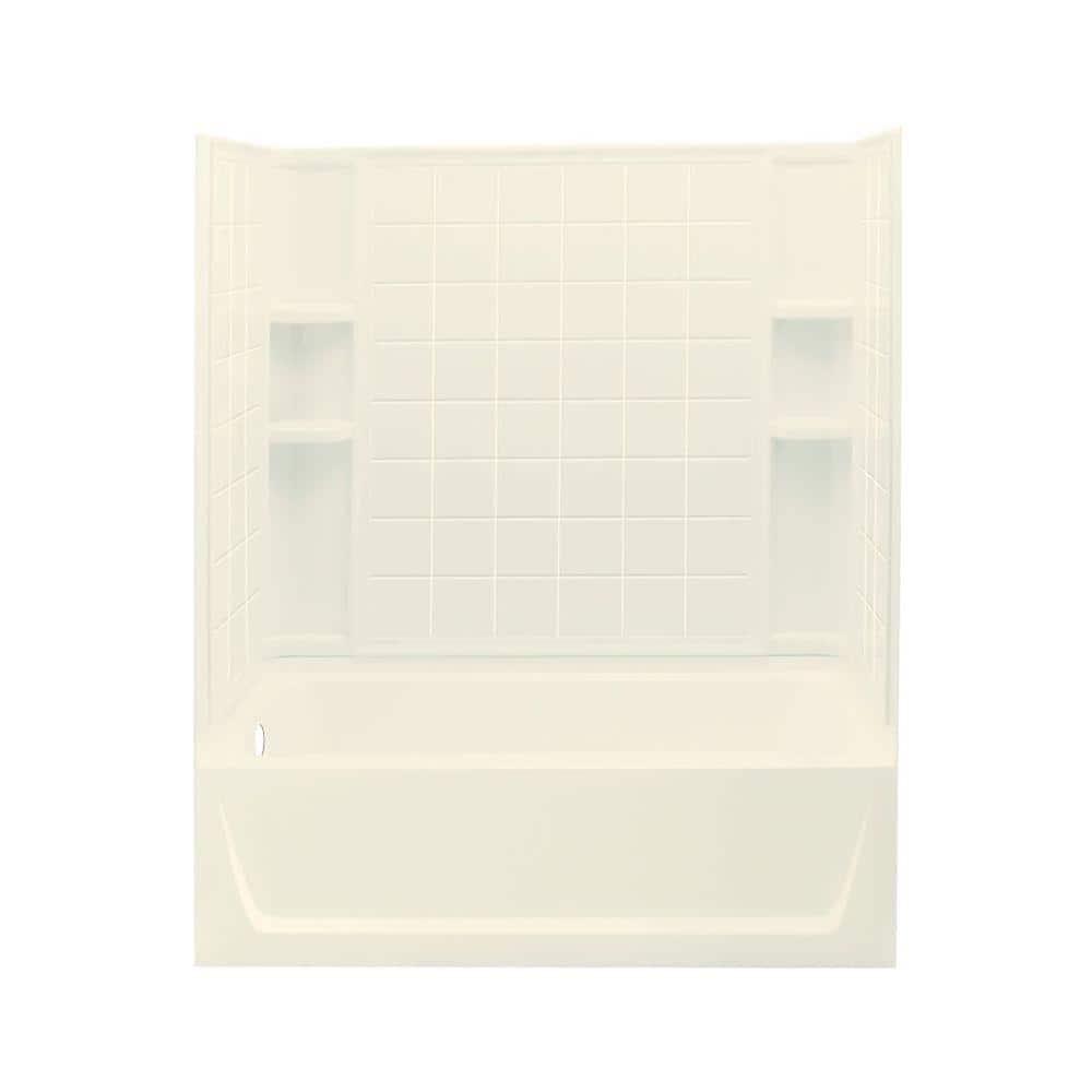 STERLING Ensemble 32 in. x 60 in. x 74 in. Standard Fit Bath and Shower ...