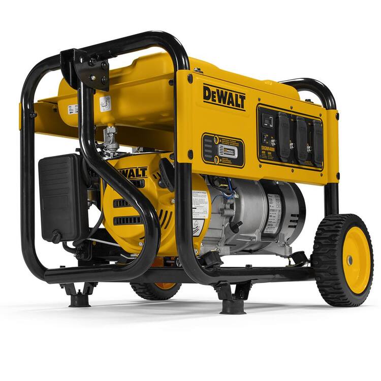 DEWALT 4000-Watt Manual Start Gas-Powered Portable Generator with ...