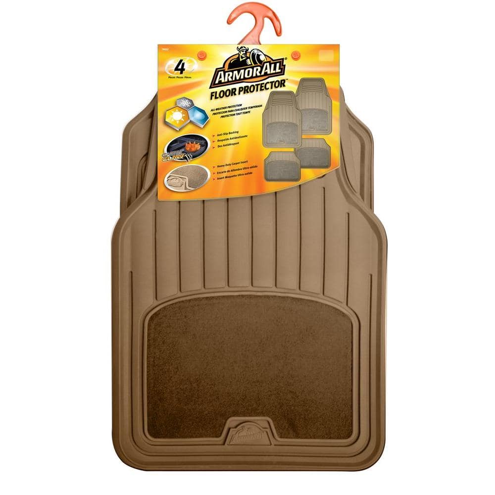 Armor All Tan Carpet/ Rubber Interior Floor Mat (4-Piece) 78892 - The ...