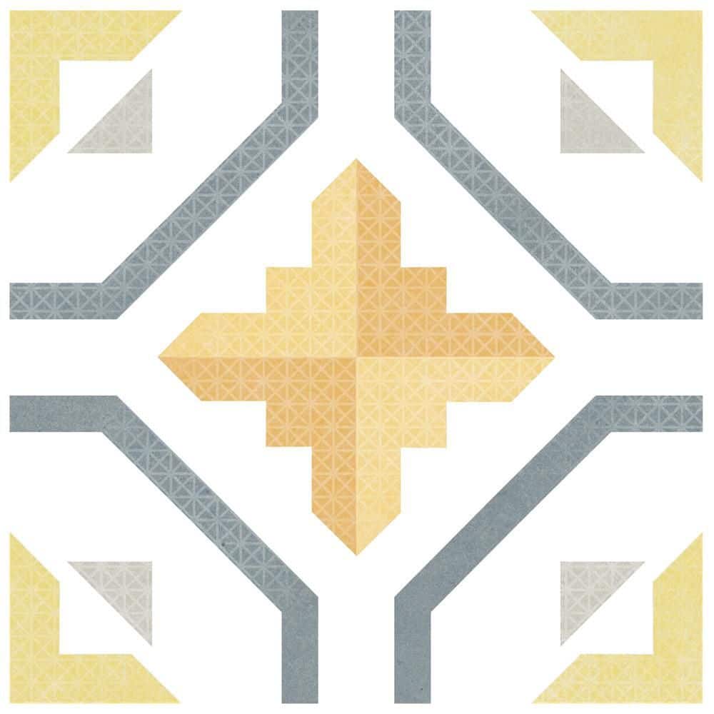 Merola Tile Prisma Mango 10 in. x 10 in. Porcelain Floor and Wall Take ...