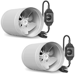 iPower 6 Inch 174 CFM Inline Booster Fan Exhaust Duct Blower with Speed ...