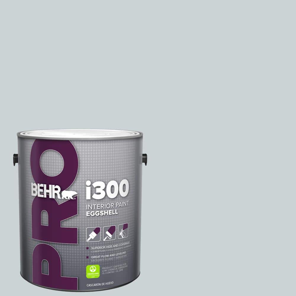 BEHR PRO 1 gal. #N490-1 Absolute Zero Eggshell Interior Paint PR33001 ...