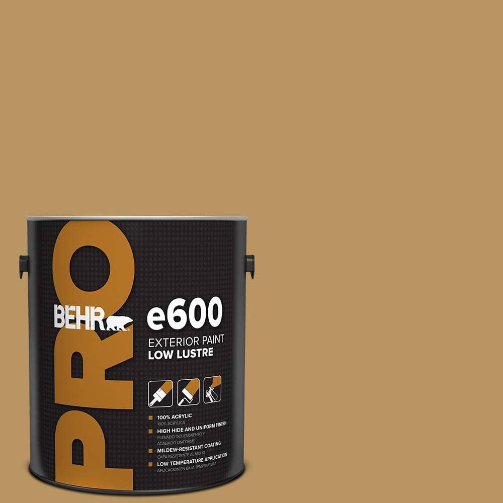 BEHR PRO 1 gal. #S300-5 Spiced Mustard Low Luster Exterior Paint ...