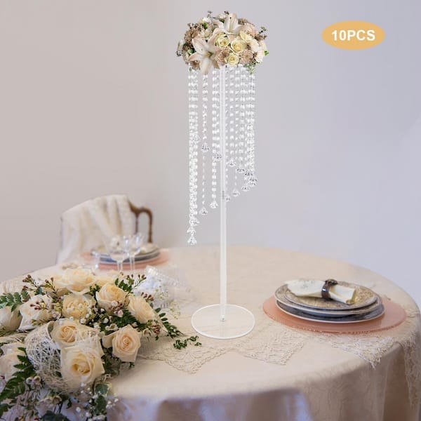 Acrylic Clear Vases For Centerpieces 4 Pcs 18 In. Clear Plastic Vases