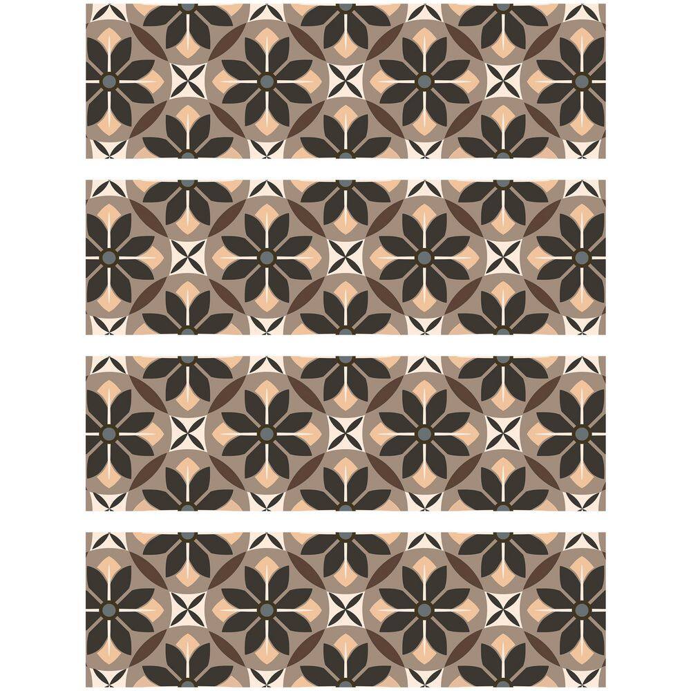 Bungalow Flooring FlorArt Nazareth White 8.5 in. x 30 in. Printed ...