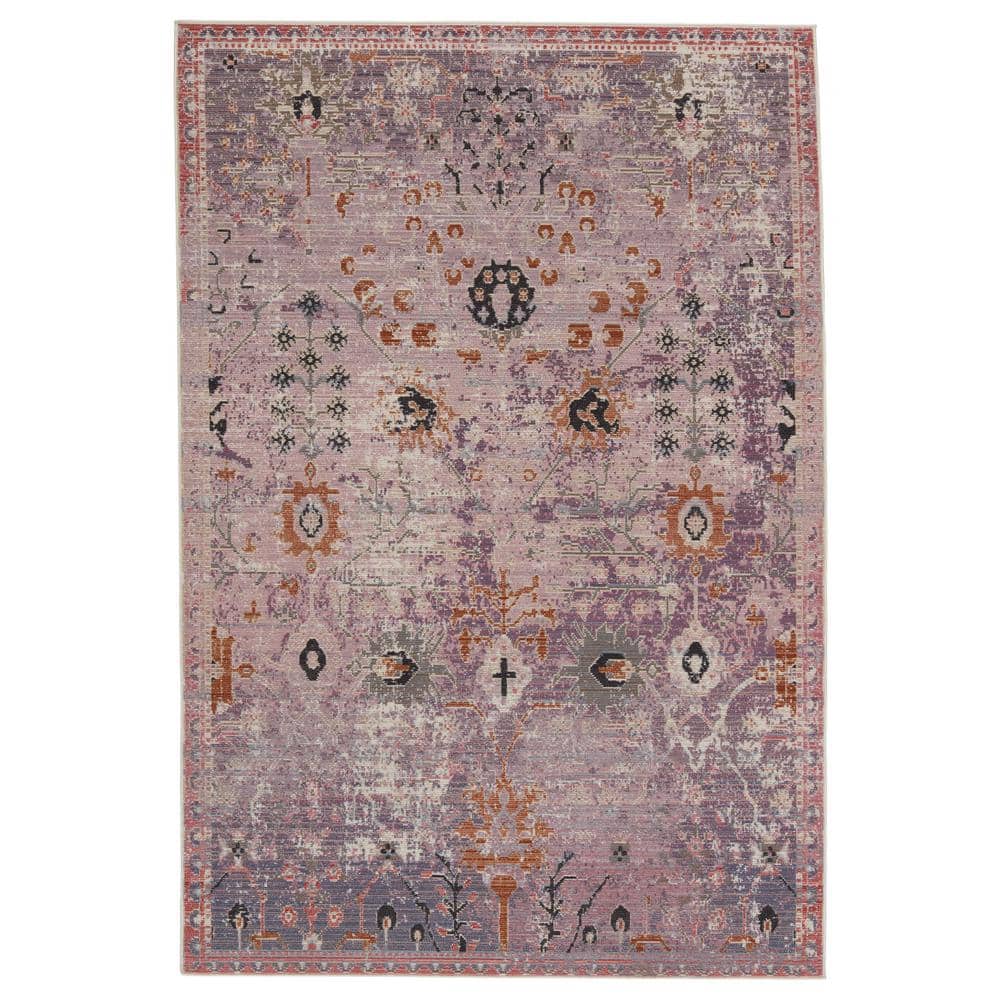 Jaipur Living Swoon Purple/Gold 4 ft. X 5 ft.7 in. Oriental Rectangle ...