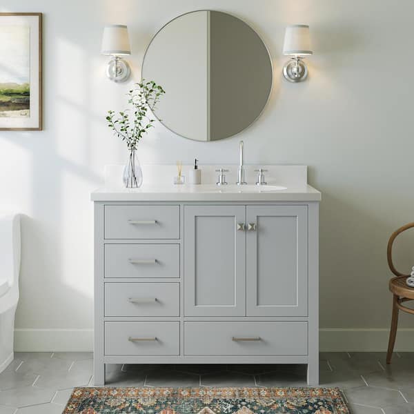 ARIEL Cambridge 42 in. W x 21.5 in. D x 34.5 in. H Freestanding Bath ... ARIEL Cambridge 42 in. W x 21.5 in. D x 34.5 in. H Freestanding Bath ...