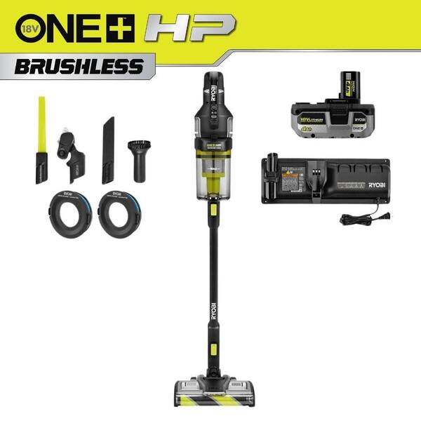 RYOBI ONE+ HP 18V Brushless Cordless Advanced WHISPER Series Stick ...
