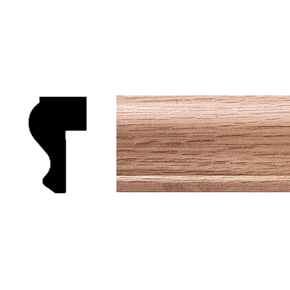 HOUSE OF FARA 3/4 in. x 1-1/4 in. x 8 ft. Oak Cap Moulding 9511 - The ...