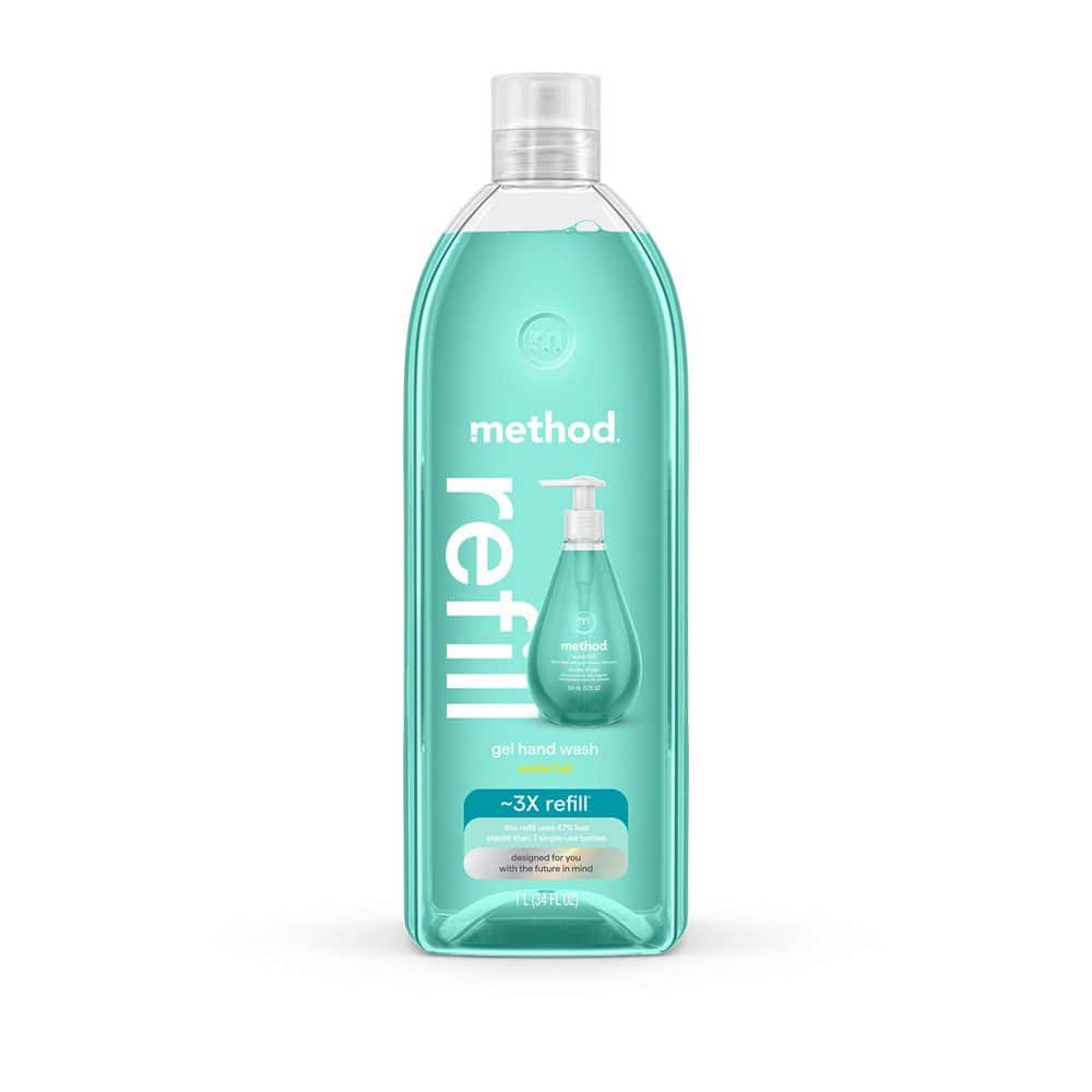 Method 34 oz. Waterfall Gel Hand Soap Refill 378688 - The Home Depot