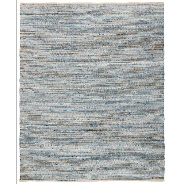 SAFAVIEH Cape Cod Natural/Blue 11 ft. x 15 ft. Distressed Diamonds Area ...