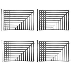 ALEKO 32 ft. x 5 ft. Paris Style Security Fence Panels Steel Fence Kit ...