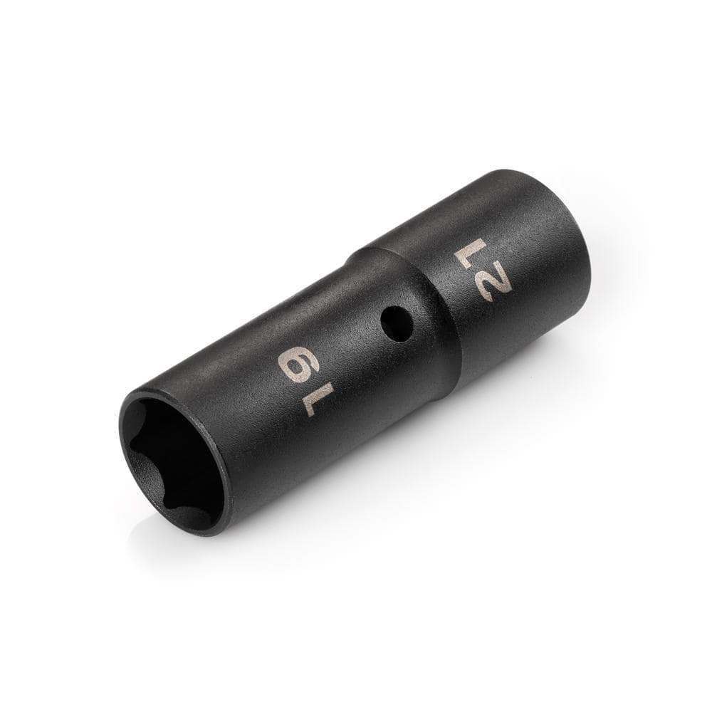 TEKTON 1/2 in. Drive 19 x 21 mm Thin Wall Impact Flip Socket SIF21921 ...
