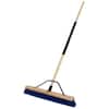 HARPER 24 in. All-Purpose Hardwood/Steel Handle Push Broom for Dust and ...