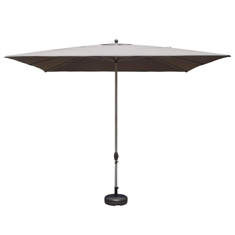 Zeus & Ruta 11 ft. Aluminum Market Tilt Patio Umbrella in Grey HOP-287 ...