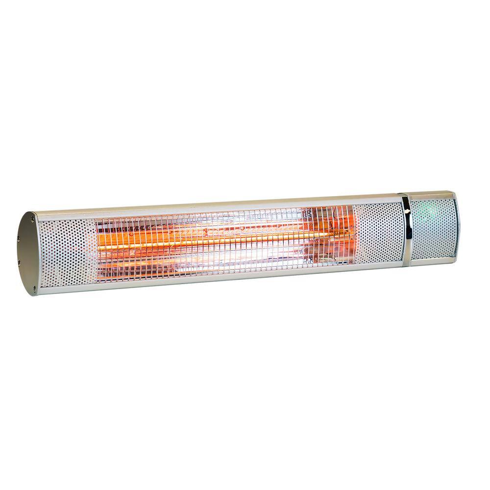 Sun-Ray Golden Tube Wall Mounted Patio Heater with Remote 1500-Watt ...