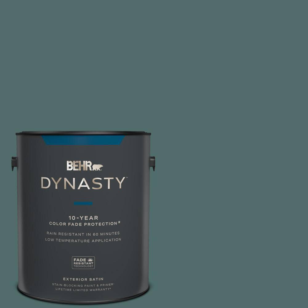 BEHR DYNASTY 1 gal. #PPU12-02 Sequoia Lake Satin Enamel Exterior Stain ...
