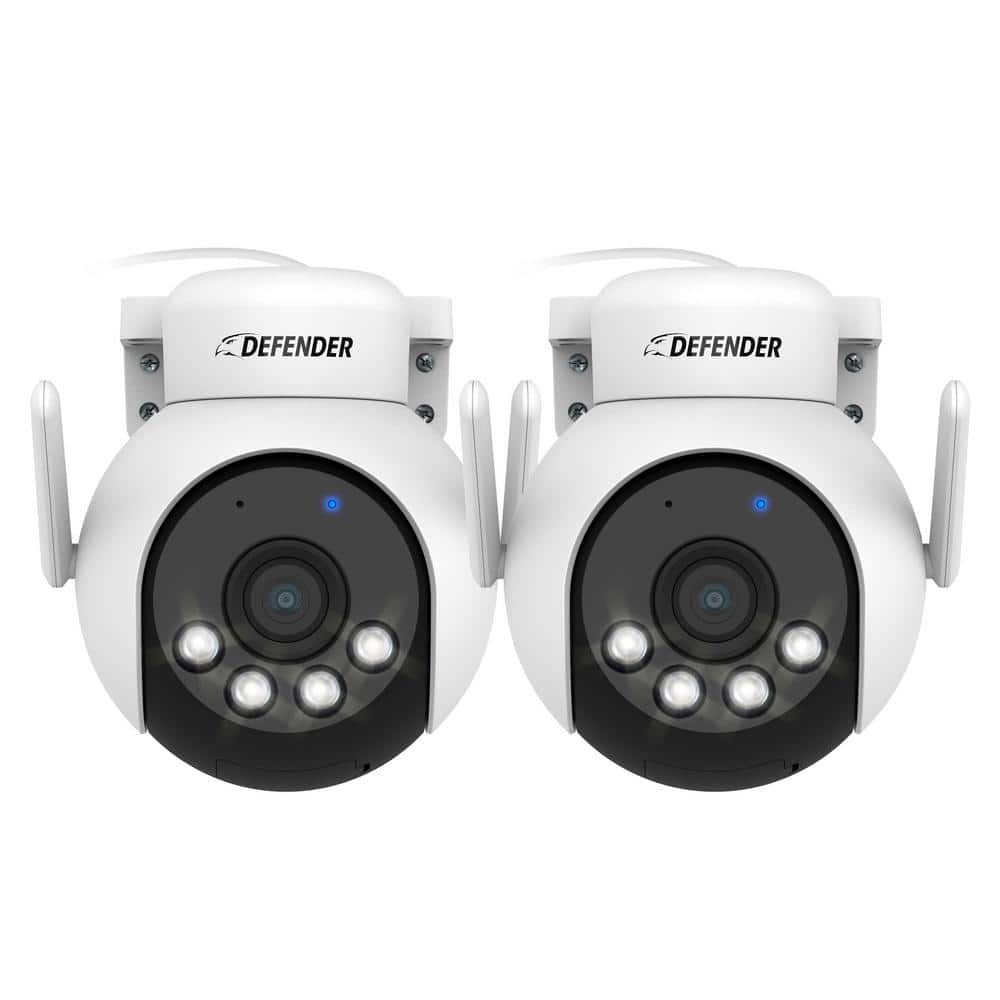 Defender AI Powered 4K Everwatch PTZ 360° Wi-Fi Plug-in Power Security ...