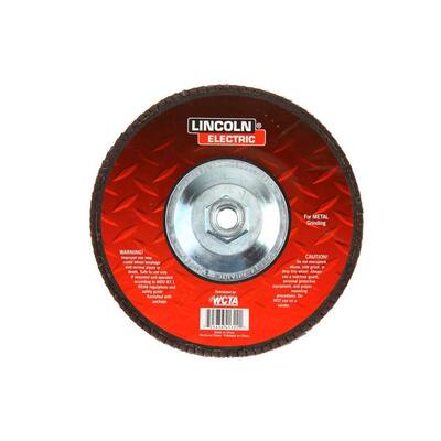 Lincoln Electric 4-1/2 in. 36-Grit Flap Disc-KH165 - The Home Depot
